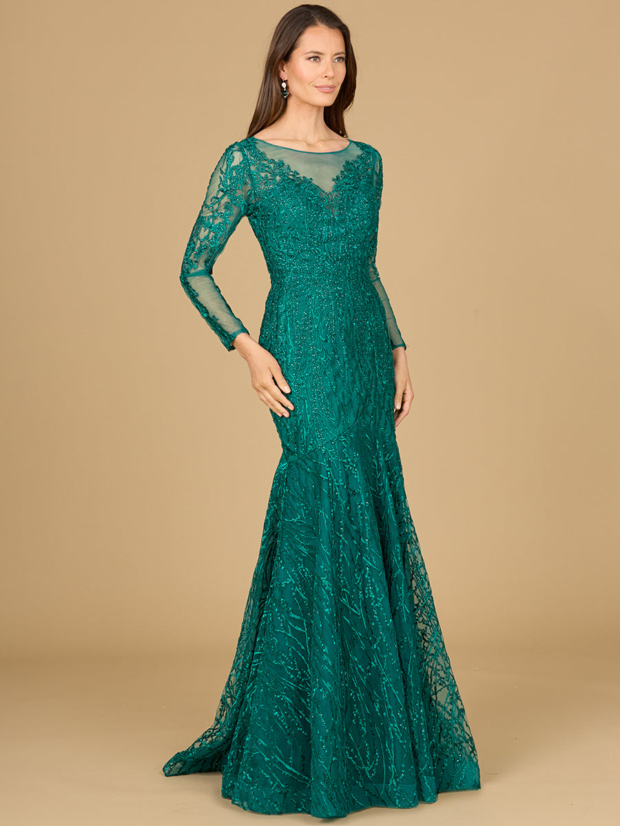Lara 29131 - Mermaid, Long Sleeve Lace Gown