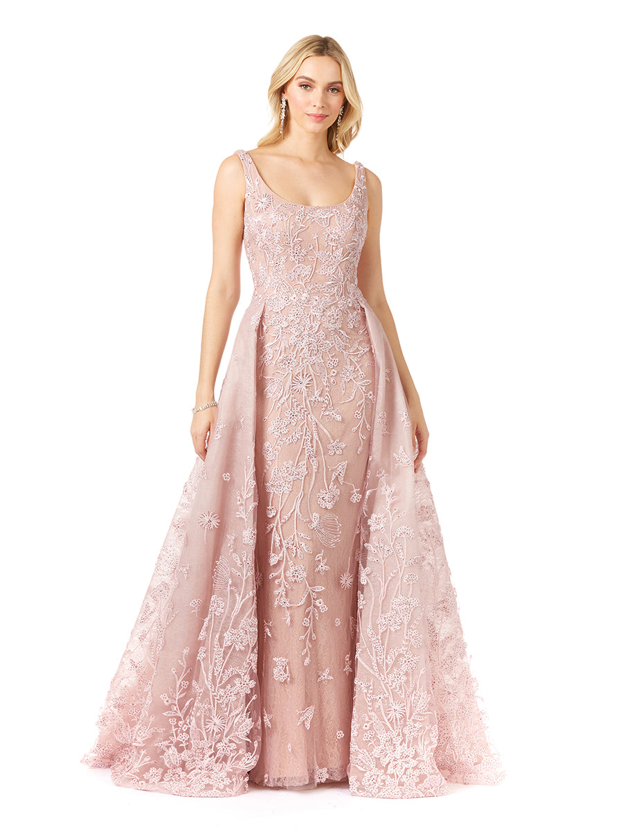 Overskirt Lace Fitted Gown – Lara New York